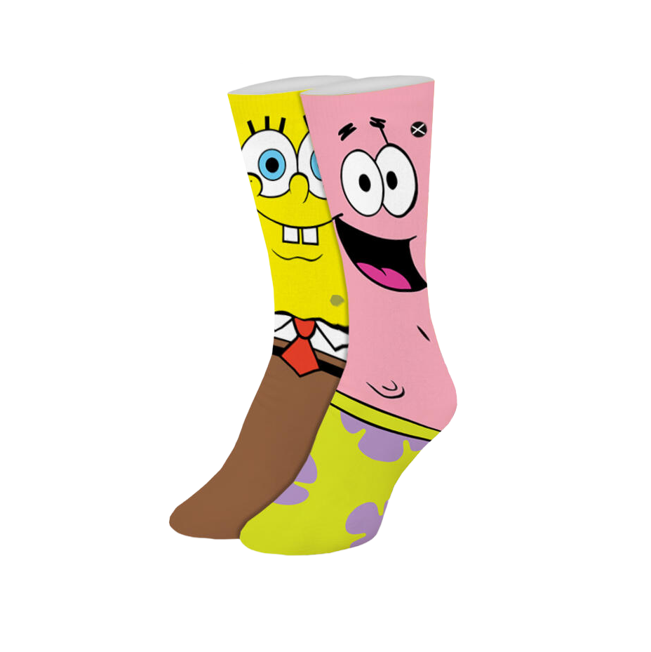 Spongebob & Patrick Smiles Crew – Fit’s Men’s 3.5-8.5 / Women’s 5-10 ...
